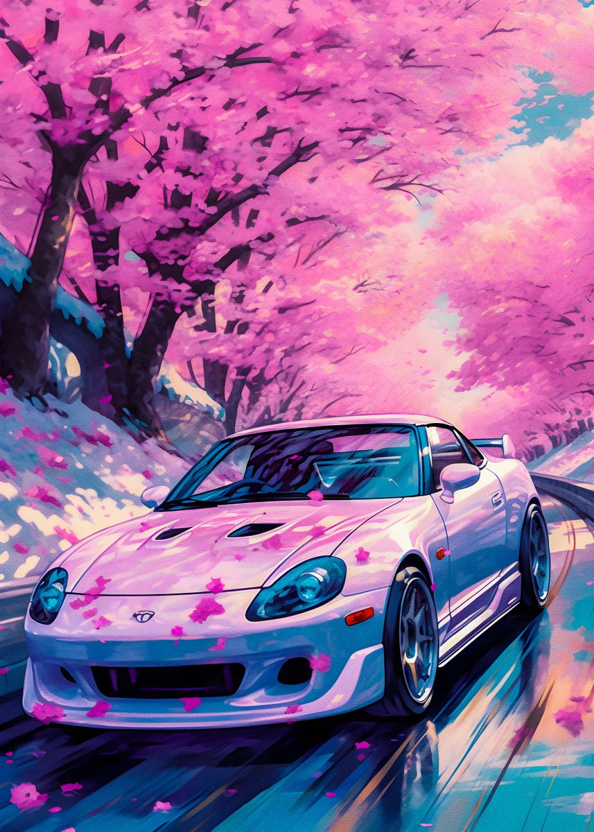 'Beautiful cars' Poster, picture, metal print, paint by Elz art | Displate