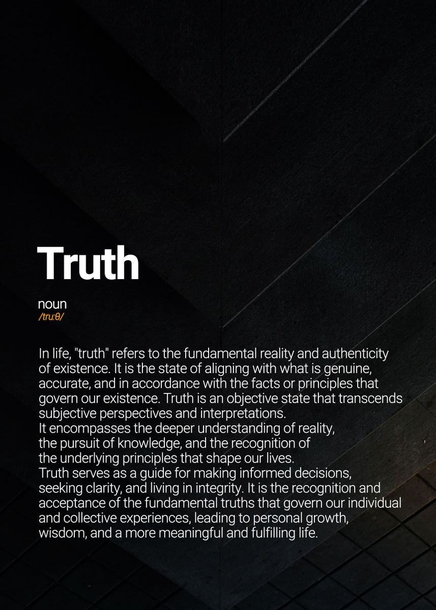 'Truth' Poster by Mr Penguin | Displate