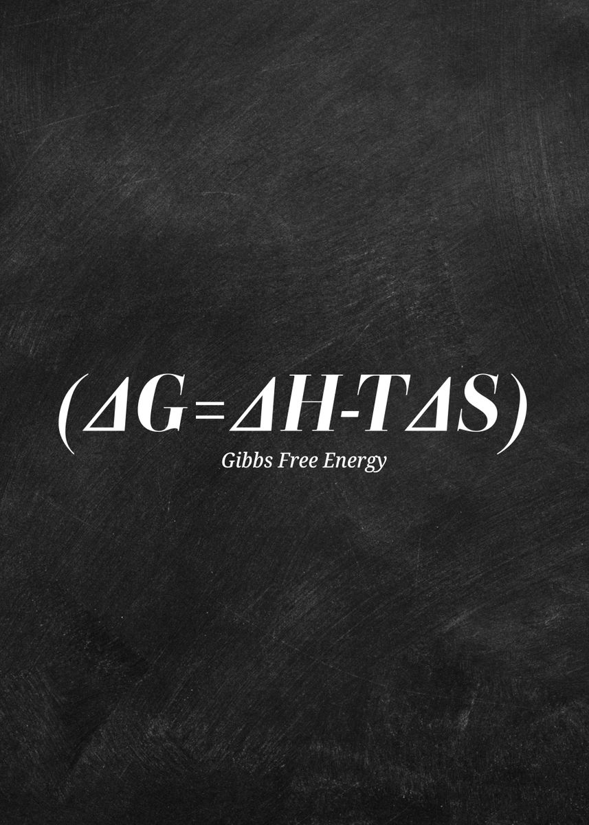 'Free Gibbs Energy Research' Poster, picture, metal print, paint by ...