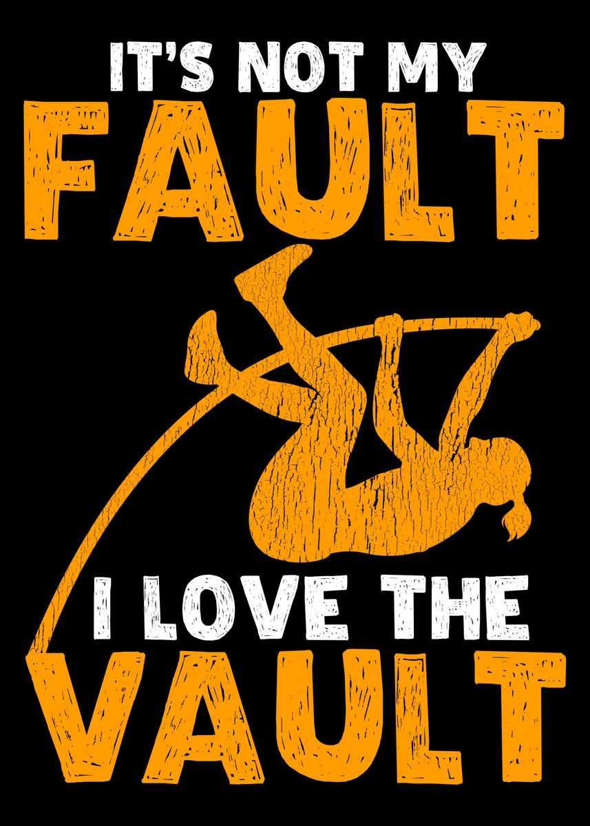 'Pole Vaulting Pole Vaulter' Poster, picture, metal print, paint by ...