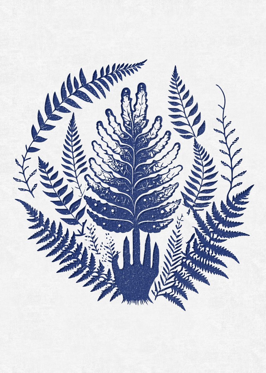 'Witch Fern' Poster, picture, metal print, paint by Ilya Danilov | Displate