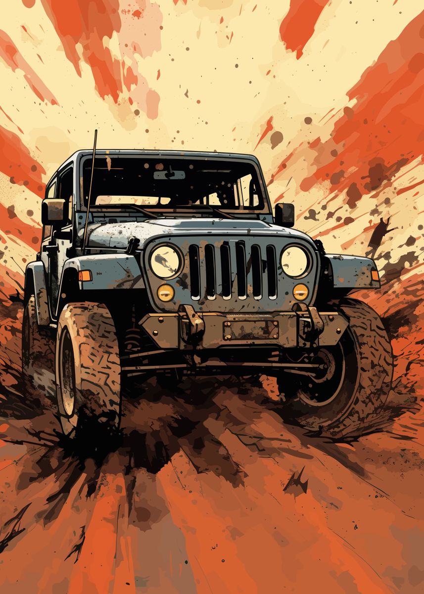 'Monster offroad' Poster, picture, metal print, paint by Mobilunik ...