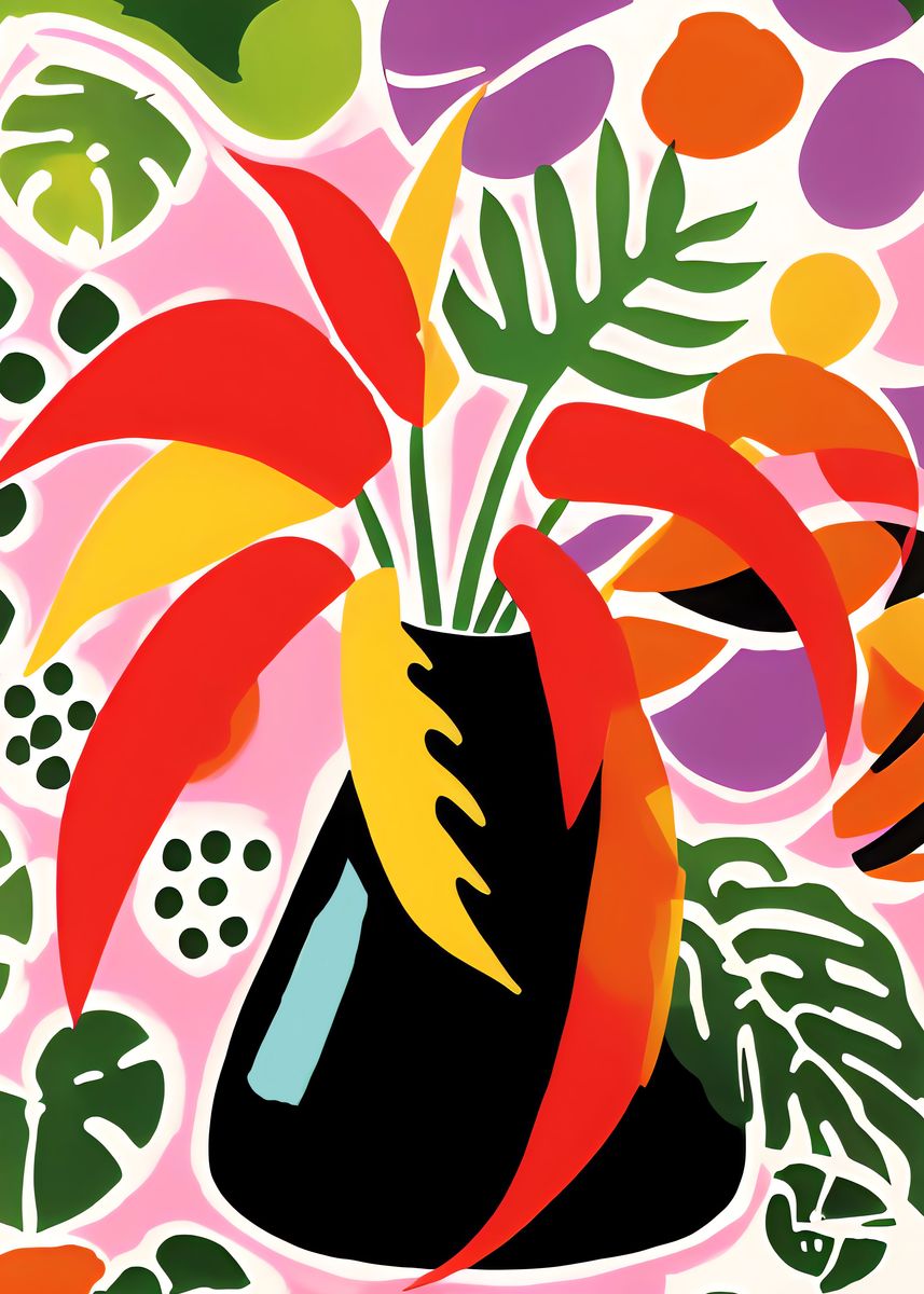 'Colorful Paper Cutouts' Poster, picture, metal print, paint by ...