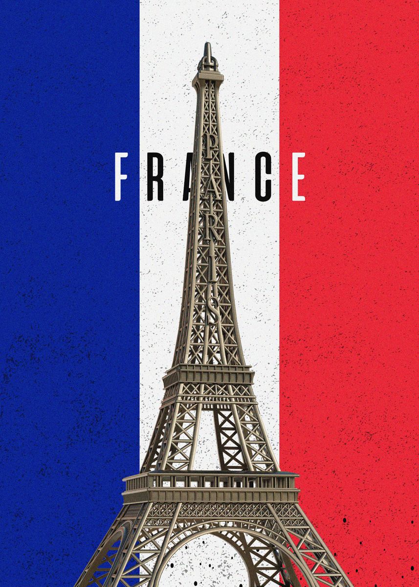 'Paris France Travel' Poster, picture, metal print, paint by EDSON ...