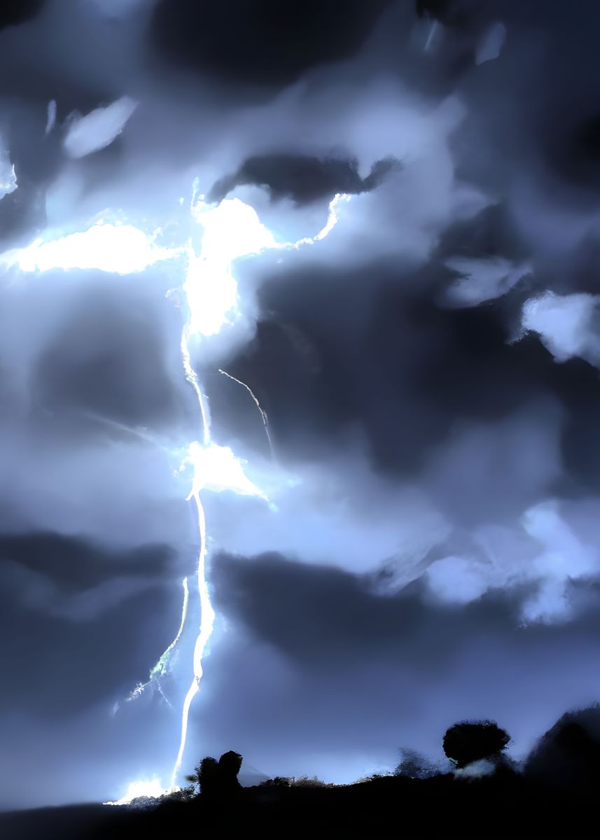 'Lightning Strike' Poster by Julianvesss | Displate