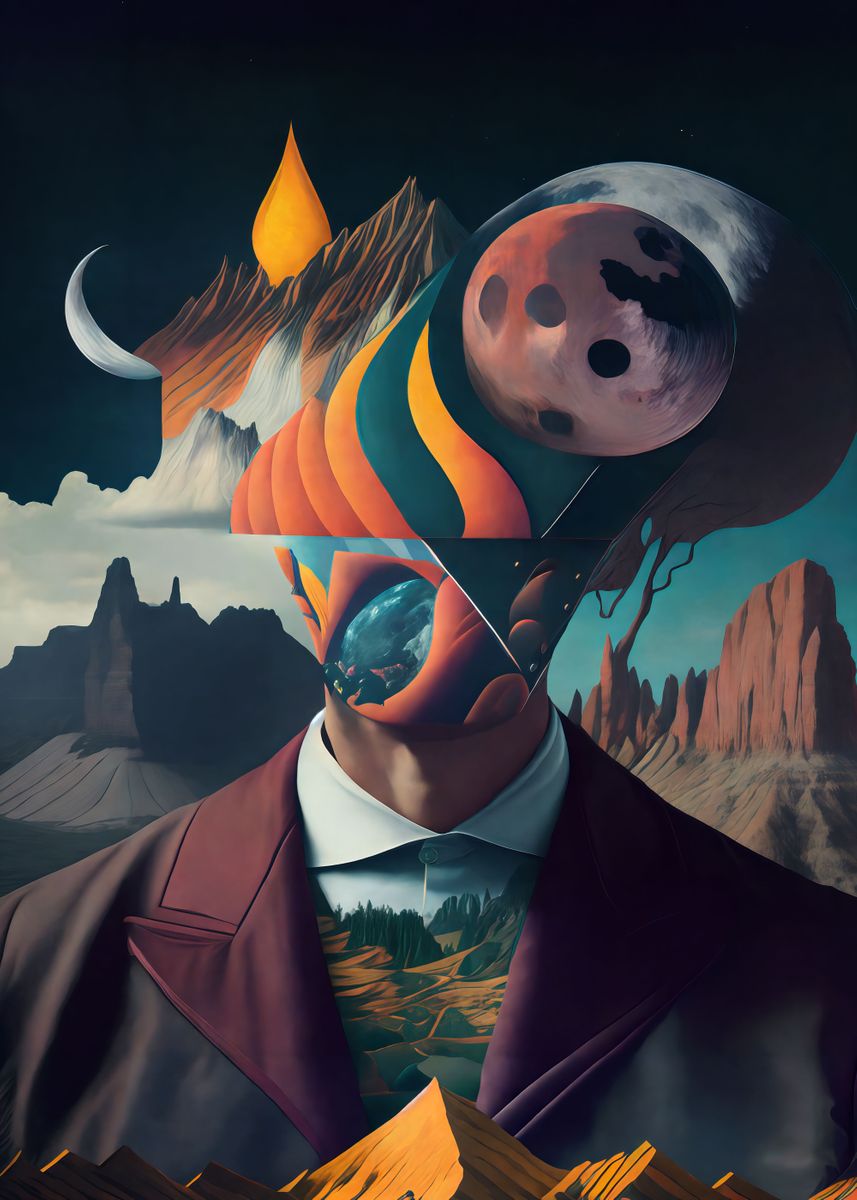'Collage Surrealism Art' Poster, picture, metal print, paint by Rizky ...