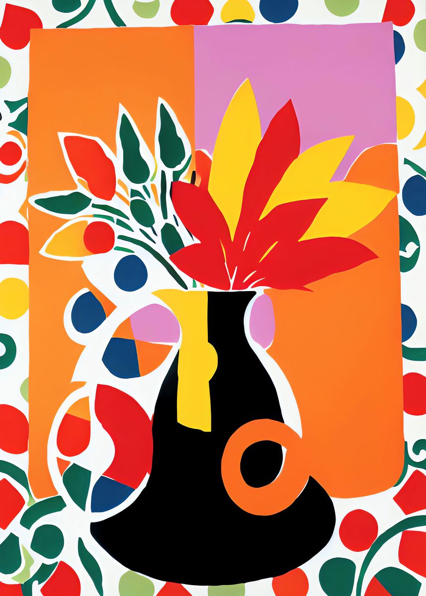 'Colorful Paper Collage' Poster, picture, metal print, paint by ...