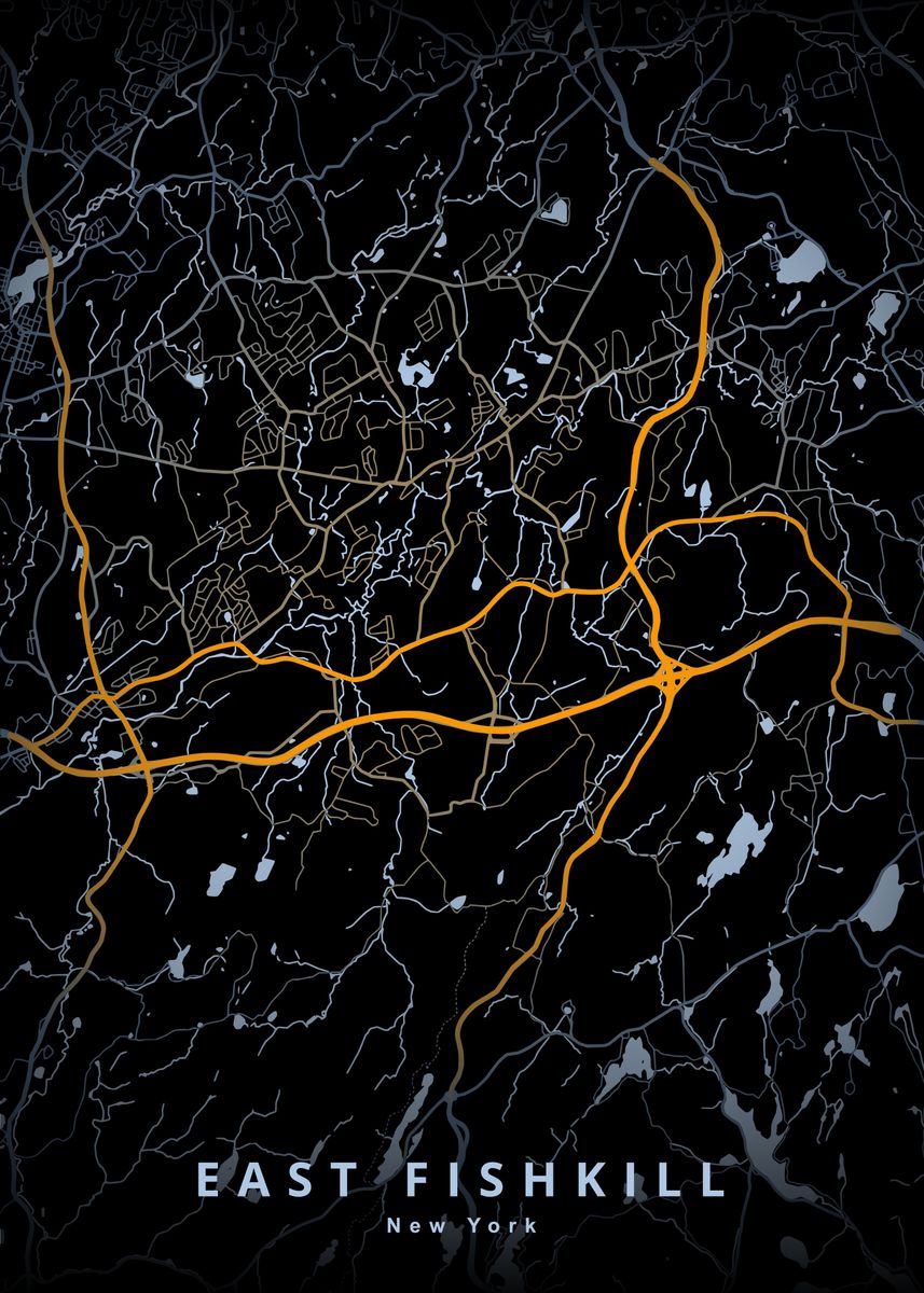 'East Fishkill' Poster, picture, metal print, paint by Deeo | Displate