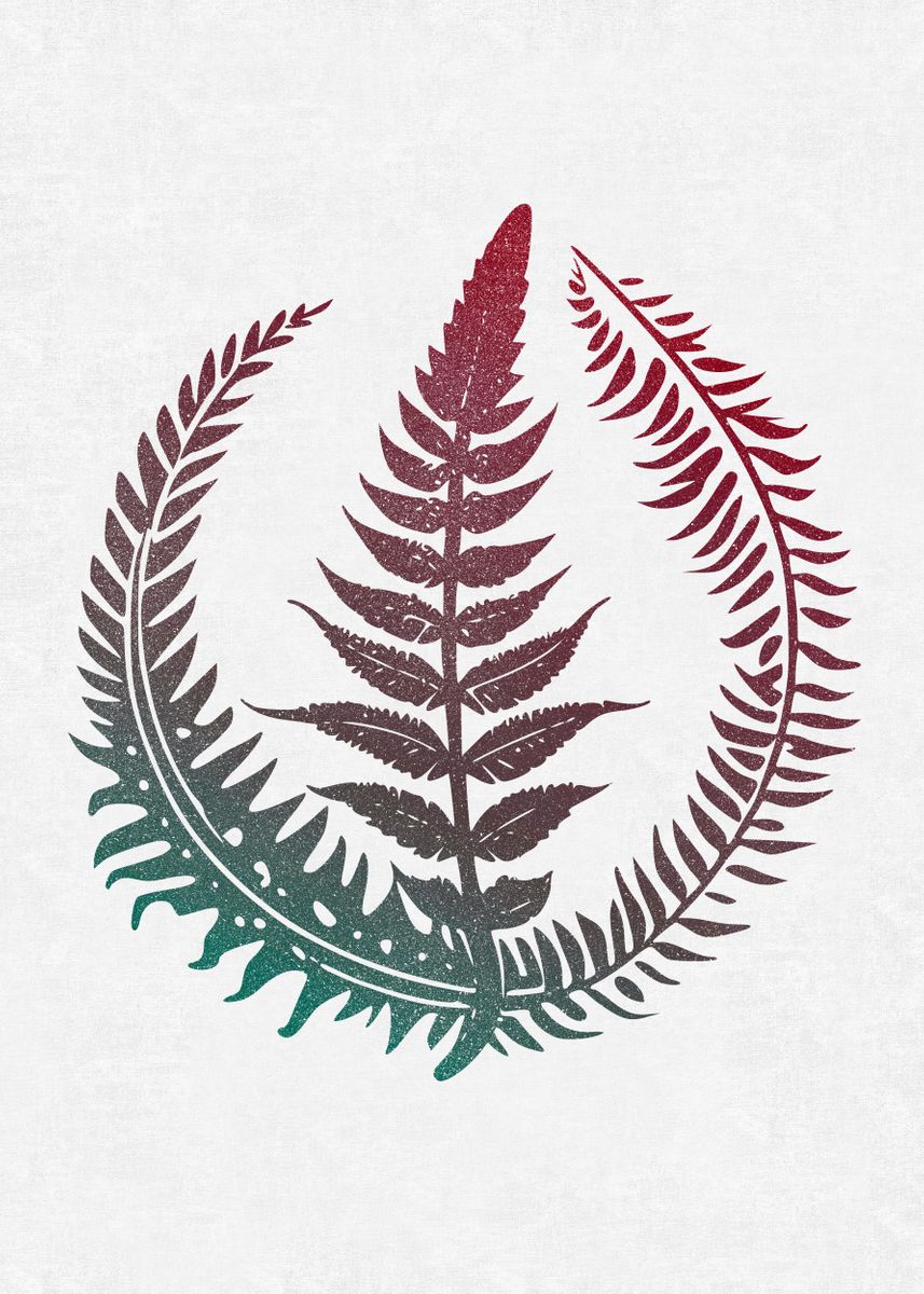 'Witch Fern' Poster, picture, metal print, paint by Ilya Danilov | Displate