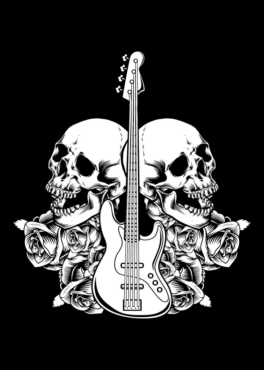 'Bass Guitar Bassist' Poster by CrazySquirrel | Displate