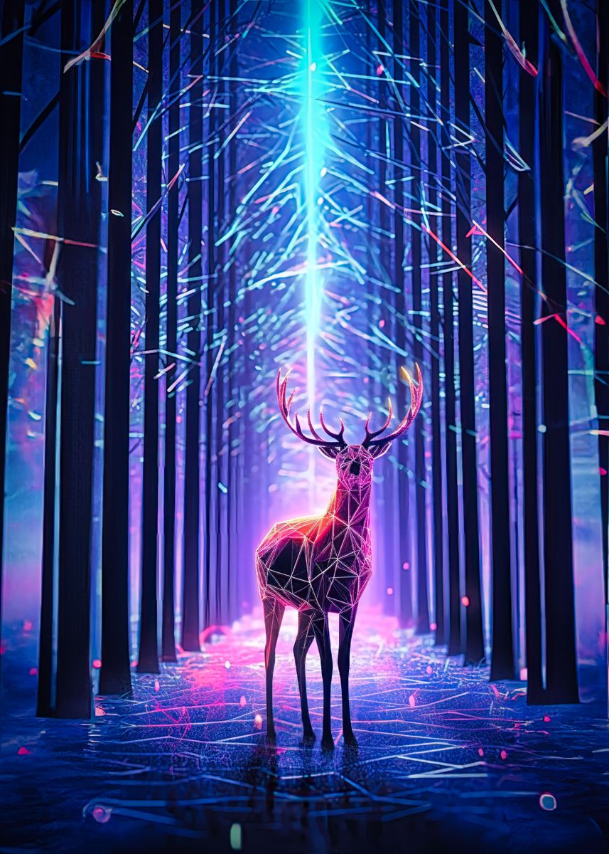 'Radiant Stag 1' Poster by Michael Strevens | Displate