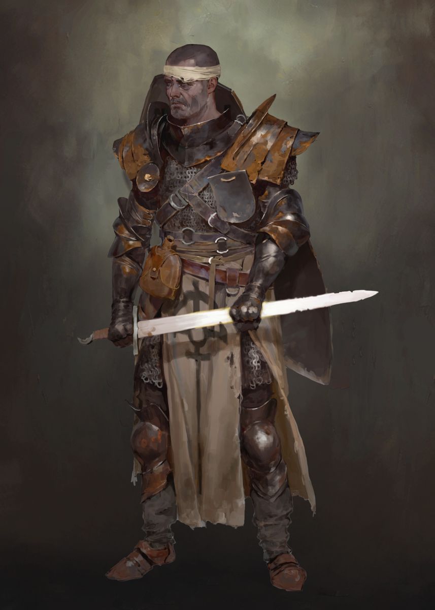 'Crusader' Poster, picture, metal print, paint by Diablo | Displate