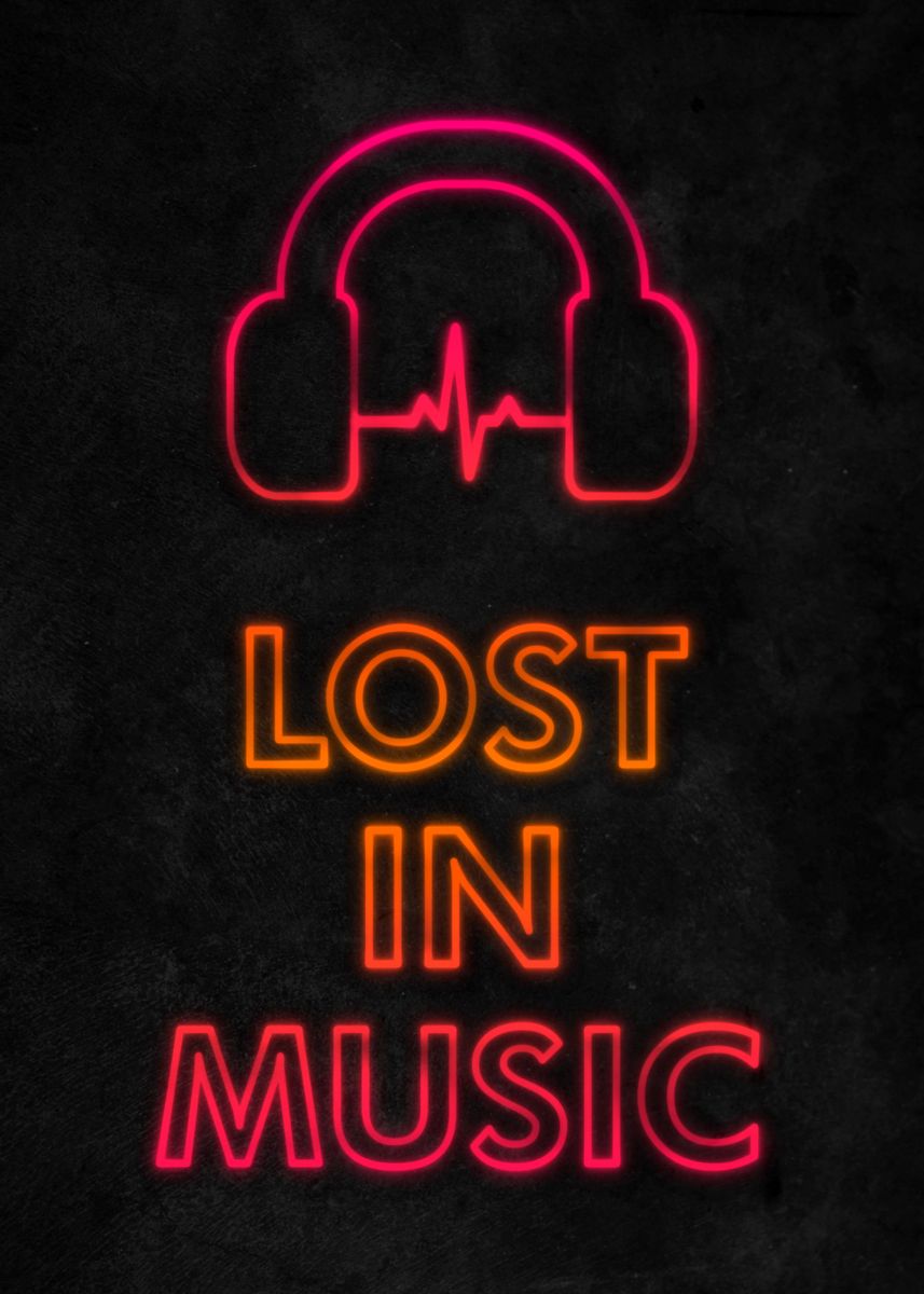 'Lost in Music' Poster, picture, metal print, paint by Angela Kawai ...