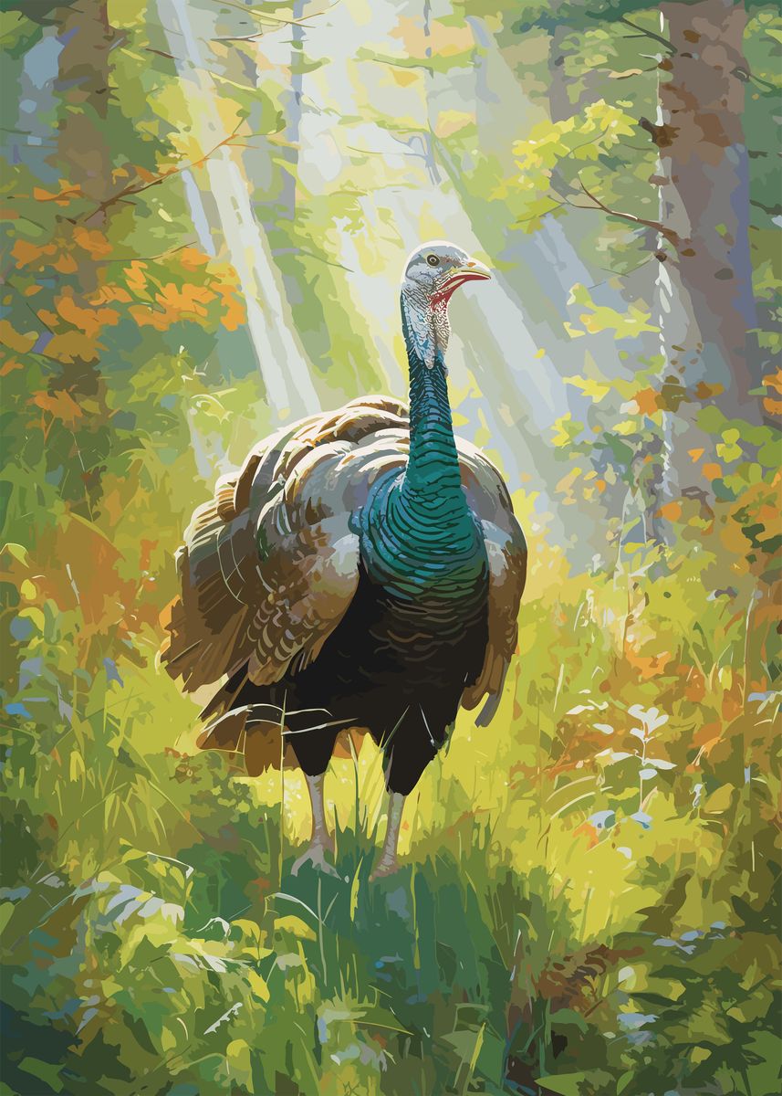 'Wild Turkey' Poster by Cool Worker | Displate