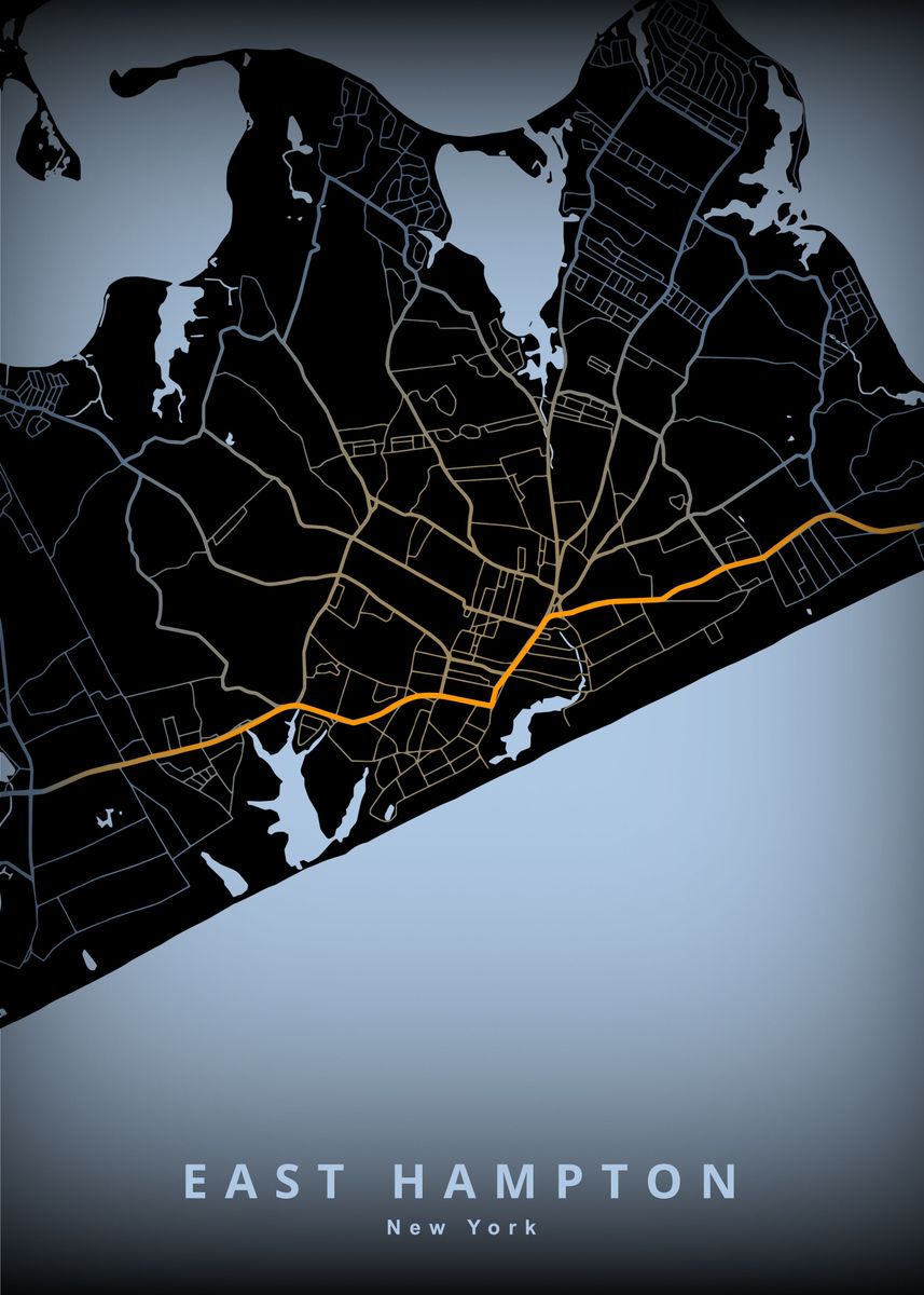 'East Hampton' Poster by Deeo | Displate