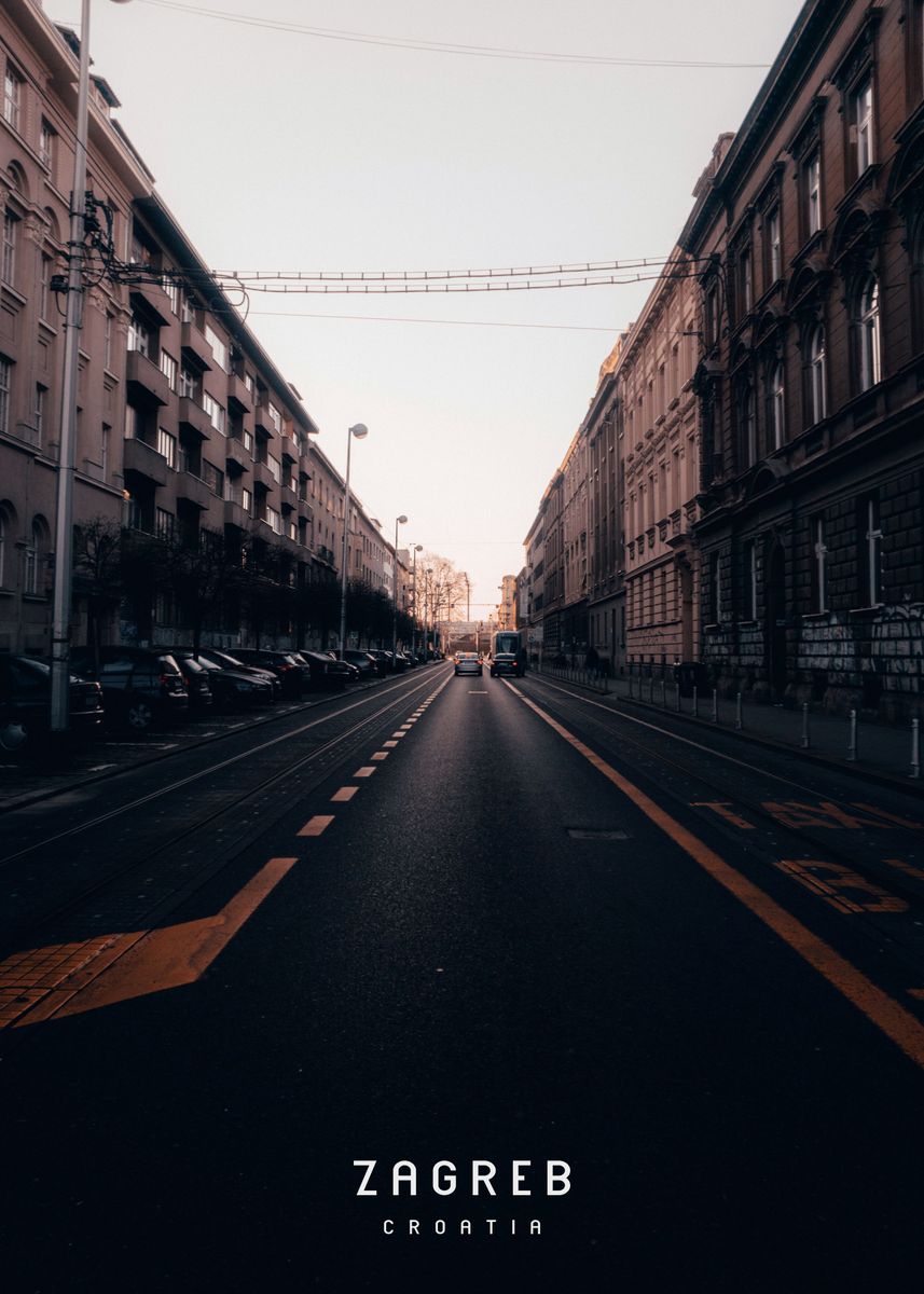 'Zagreb ' Poster, picture, metal print, paint by Big City | Displate