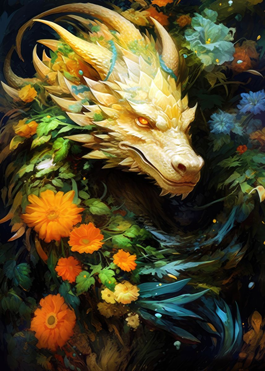 'Aquarelius Dragon' Poster, picture, metal print, paint by JBJart ...