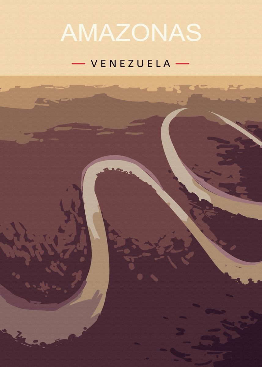 'Amazonas' Poster, picture, metal print, paint by Le Thi Thu Hien ...