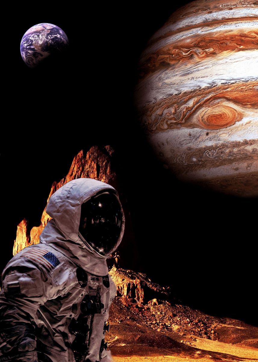 'planet explorer' Poster, picture, metal print, paint by Dark Art ...