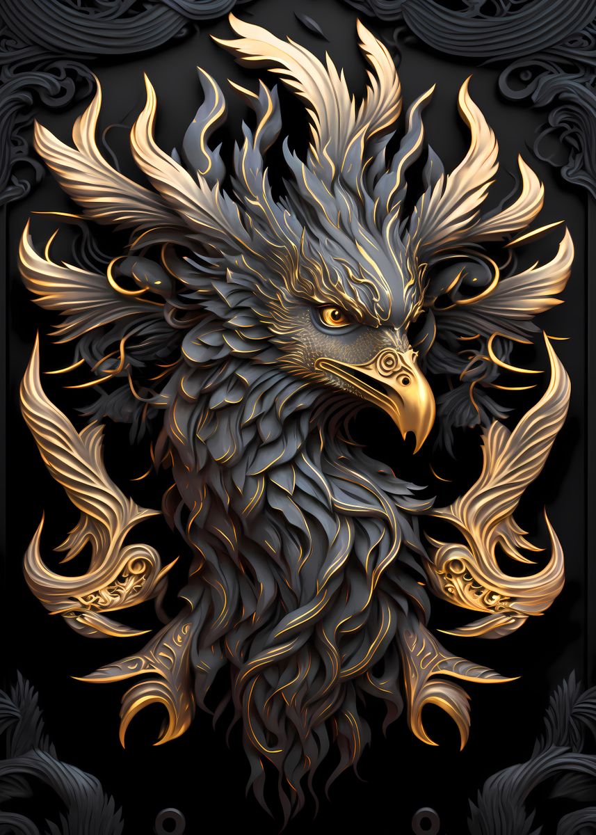 'Legendary Phoenix' Poster, picture, metal print, paint by Luong Phat ...