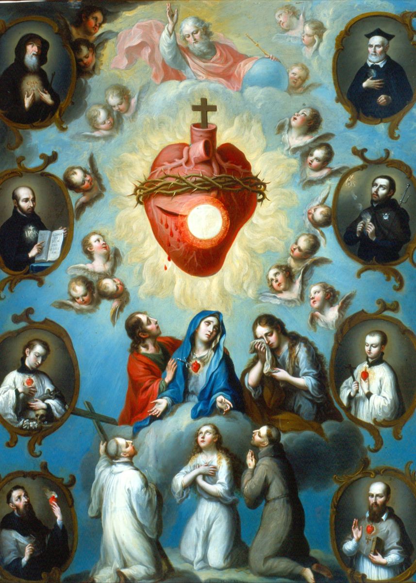 'The Heart of Jesus 1757' Poster, picture, metal print, paint by ...