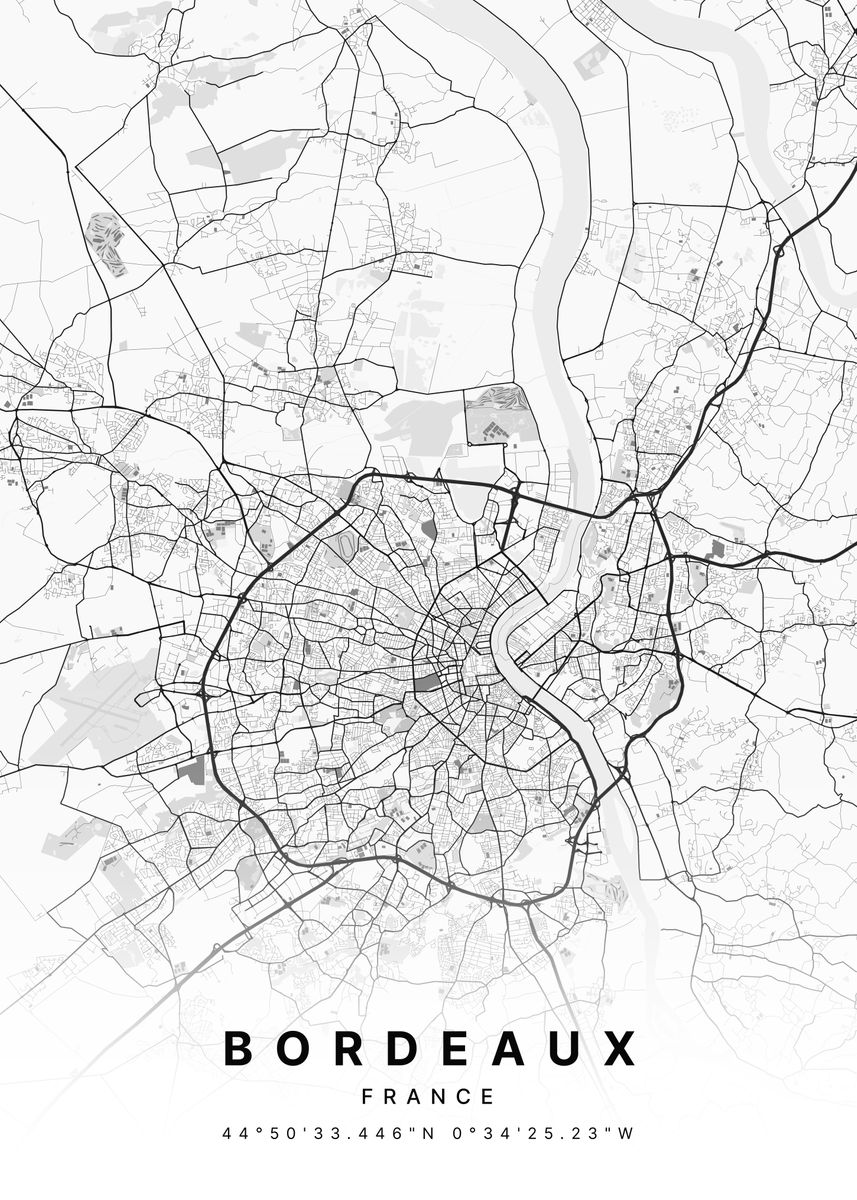 'Bordeaux France' Poster by Kemi Solaja | Displate