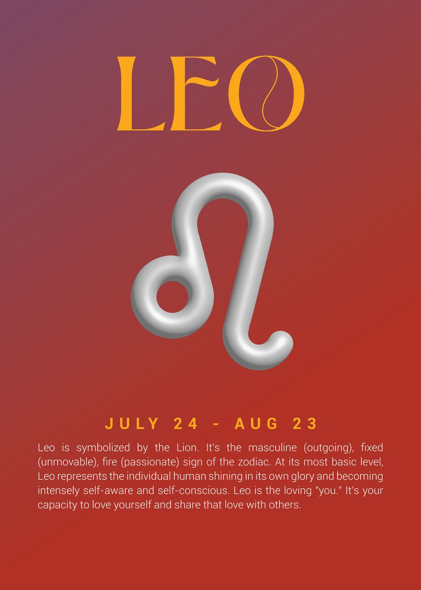 'Leo 3D Wall Art' Poster, picture, metal print, paint by Ekkswai ...