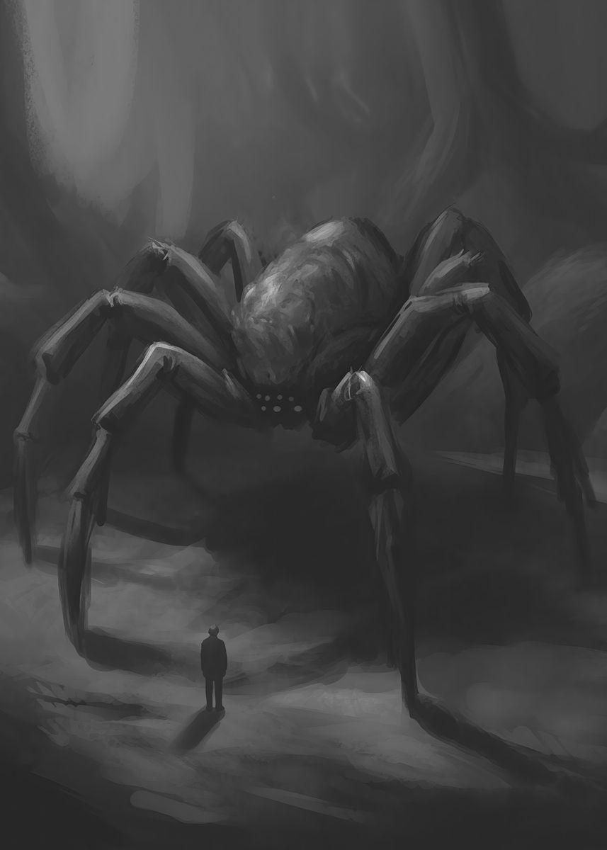 'Arachnophobia' Poster, picture, metal print, paint by AndrejZT | Displate