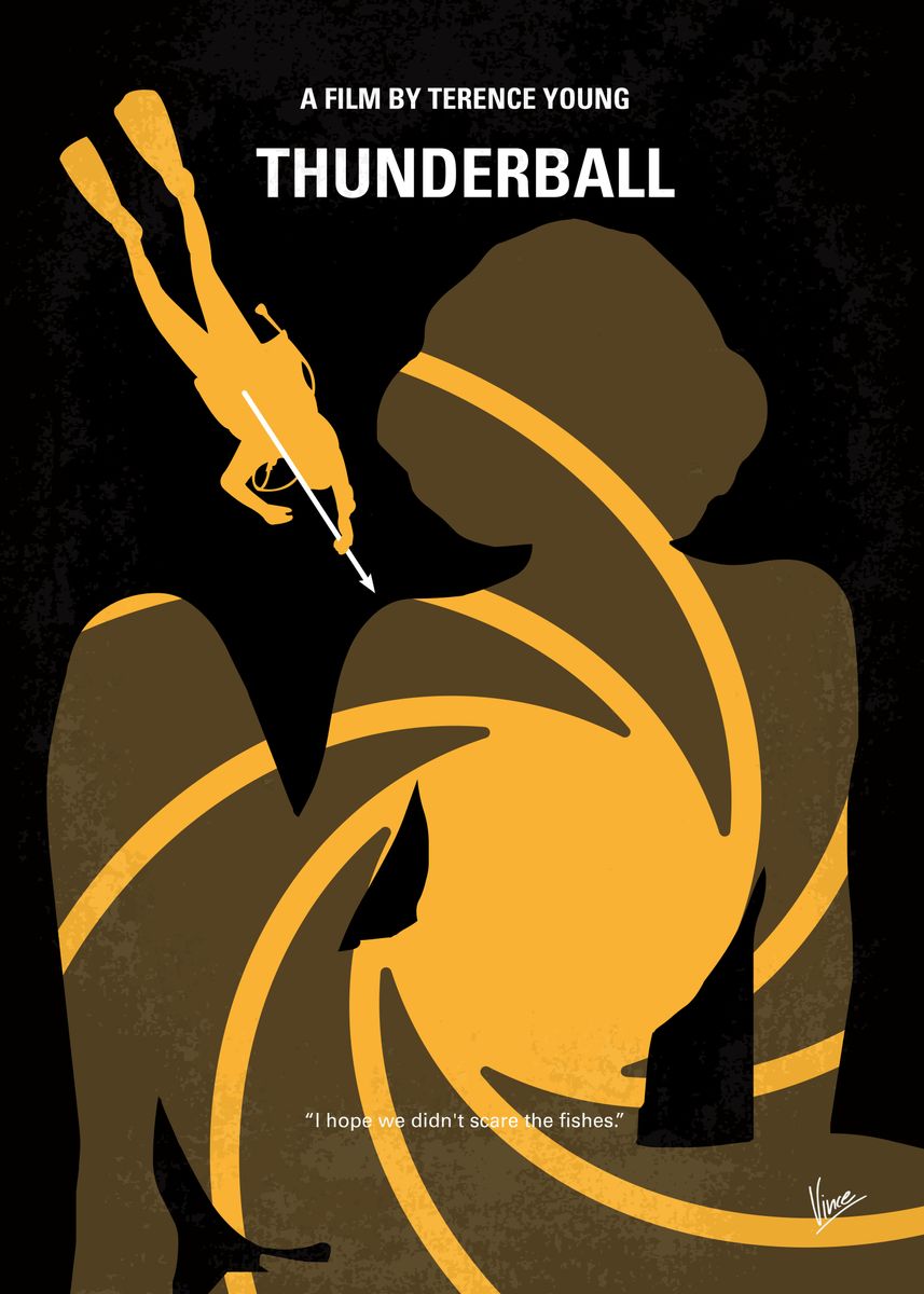 'No277007 My Thunderball ' Poster, picture, metal print, paint by ...