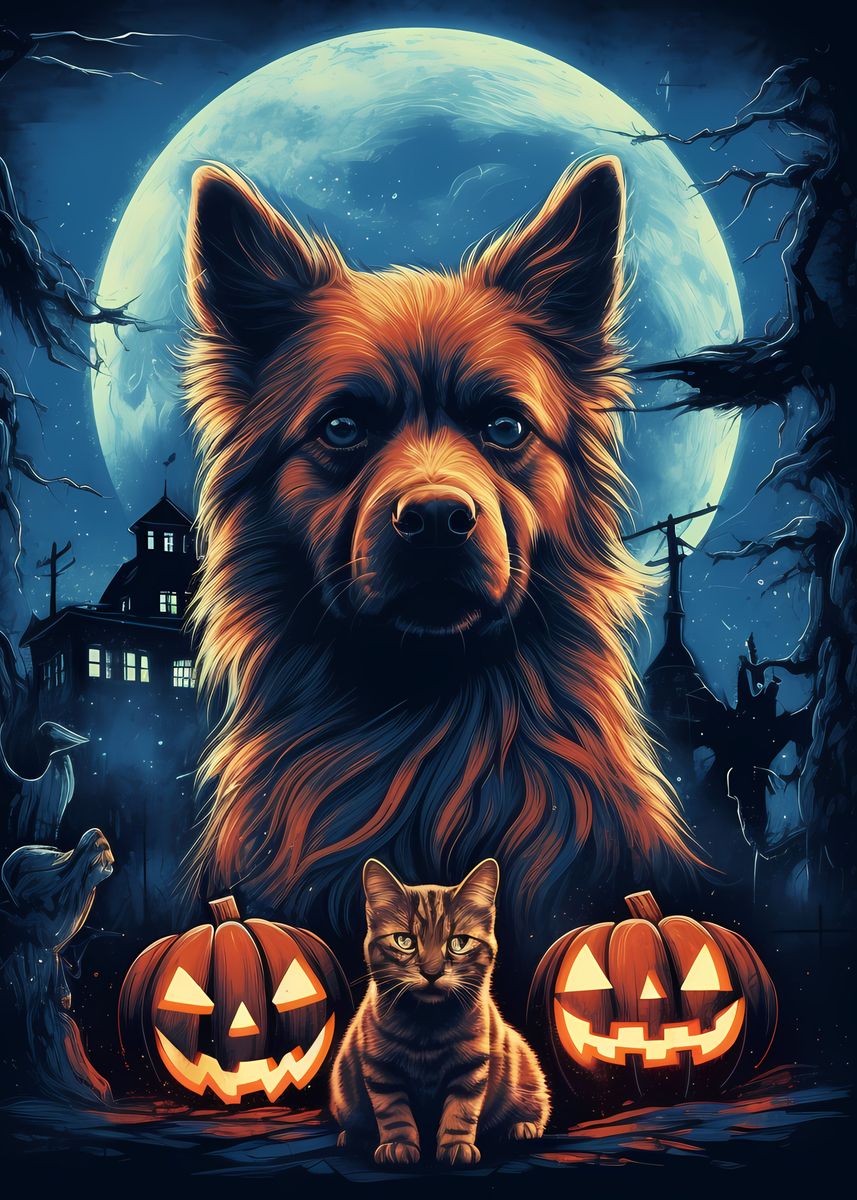 'Macabre Mutts' Poster, picture, metal print, paint by My Legion | Displate