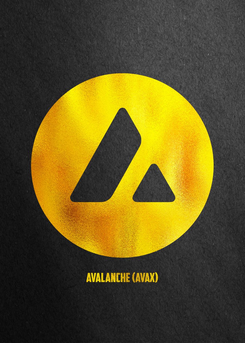 'Avax Coin' Poster, picture, metal print, paint by Trending Music Retro ...