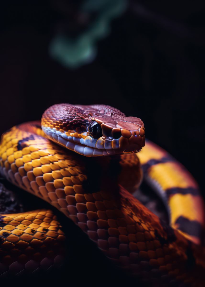'Glistening scales' Poster by Zooscape Wildlife | Displate