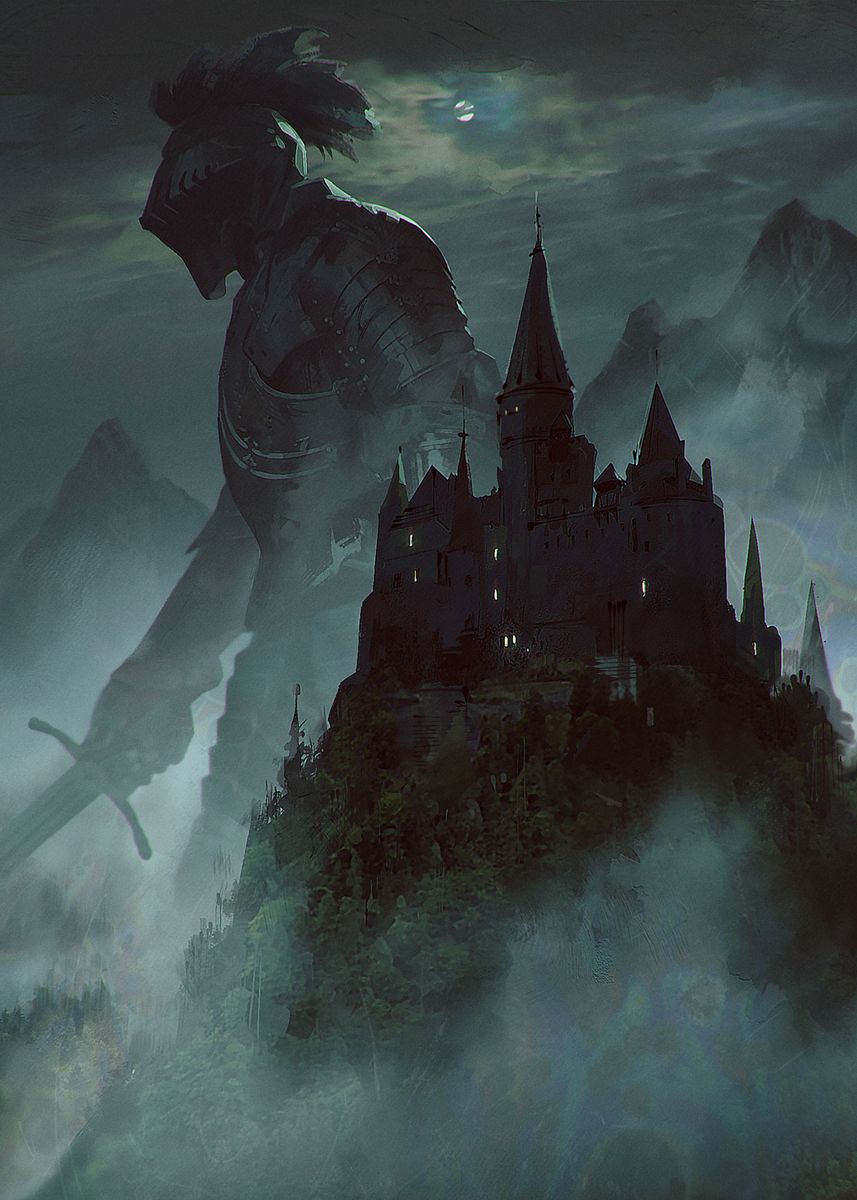 'The Great Knight' Poster, picture, metal print, paint by Anna ...