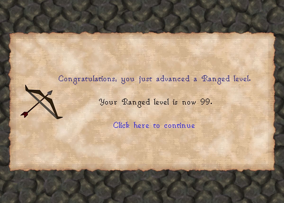 'Runescape LVL 99 Ranged' Poster by Desky | Displate