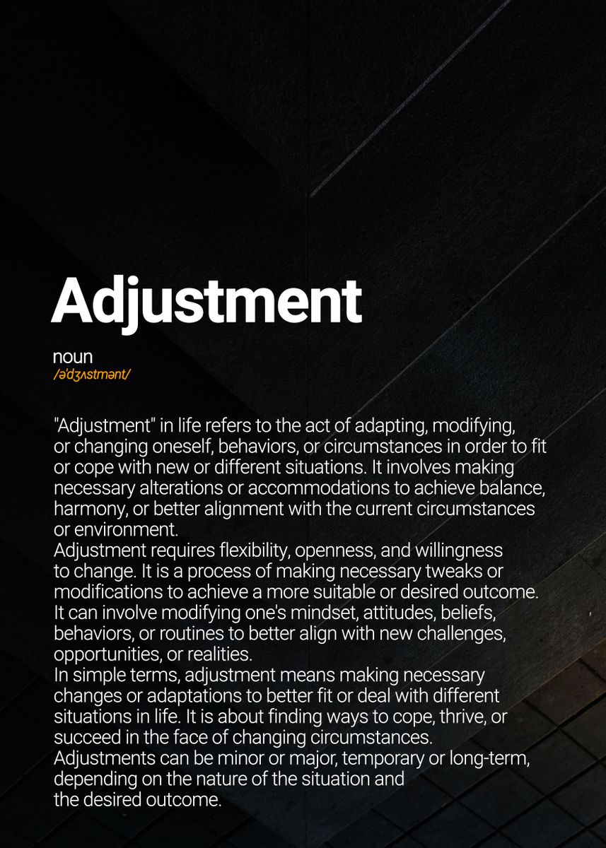 'Adjustment' Poster, picture, metal print, paint by Mr Penguin | Displate
