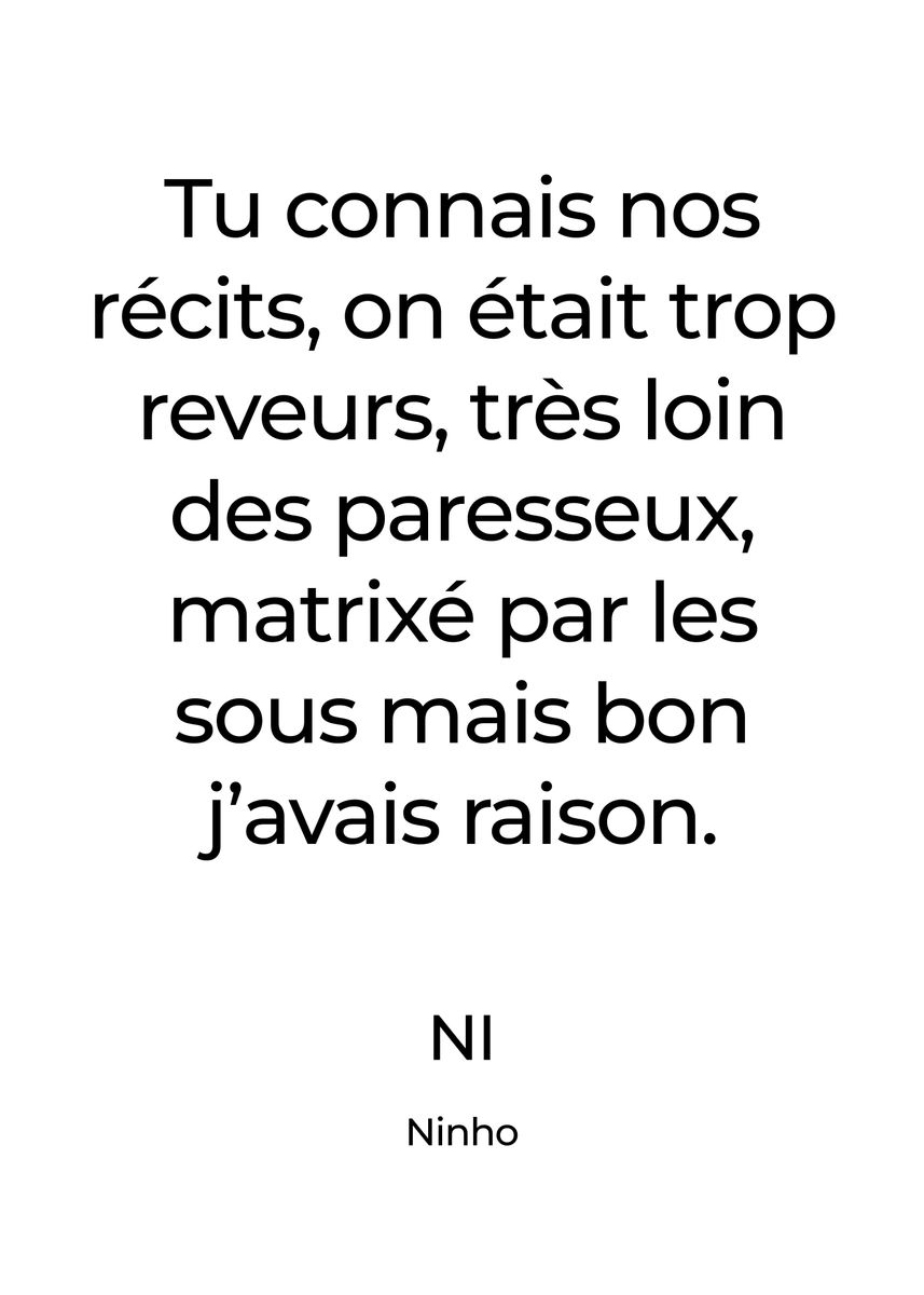 'Ninho Affiche Poster ' Poster, picture, metal print, paint by Jimmy ...