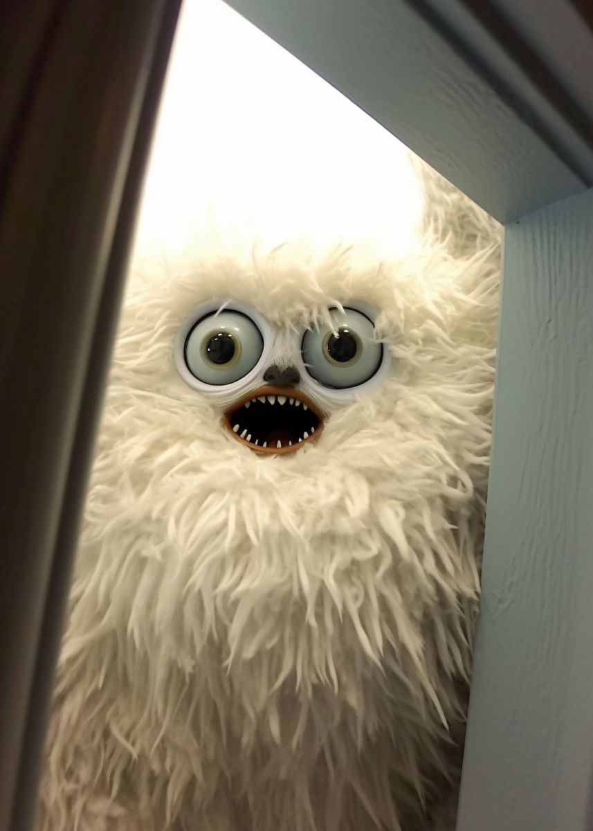 'Furry Monster' Poster, picture, metal print, paint by David Godbehere ...