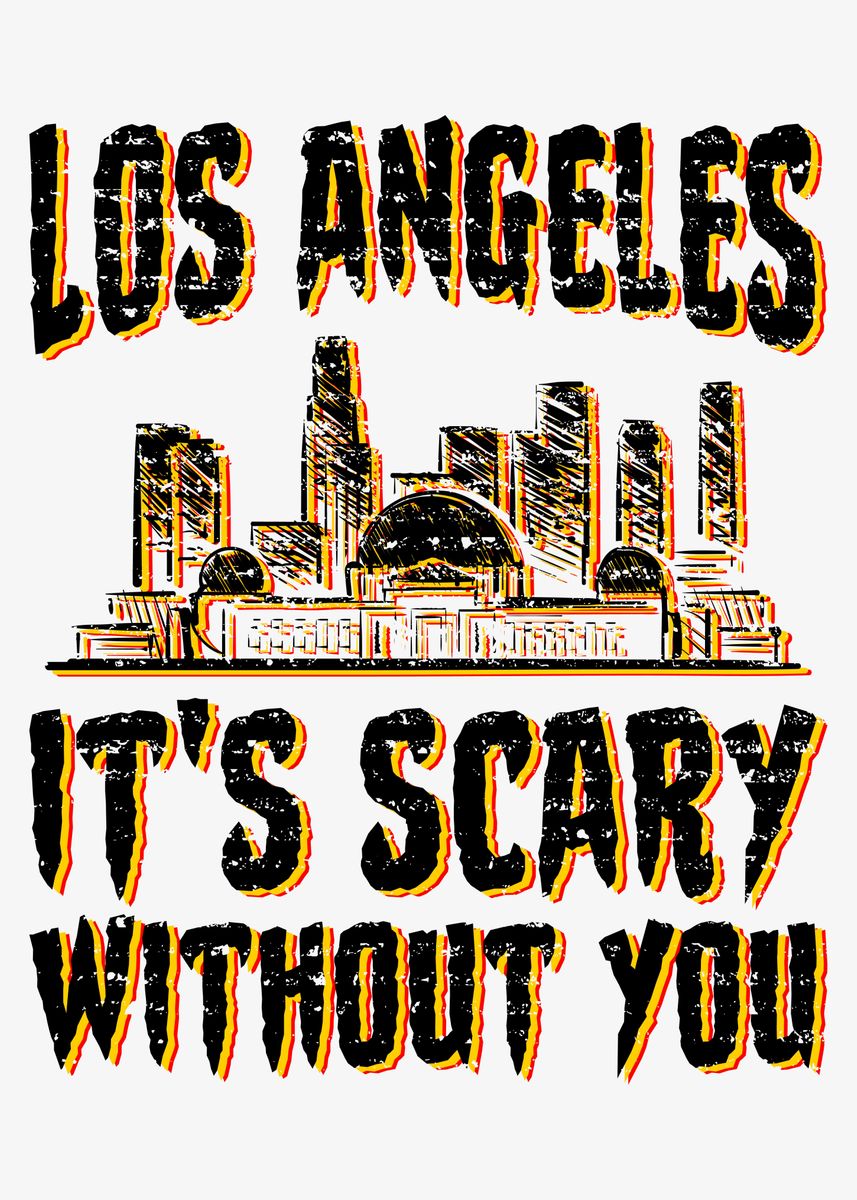 'Homesick Los Angeles' Poster, picture, metal print, paint by Michael ...
