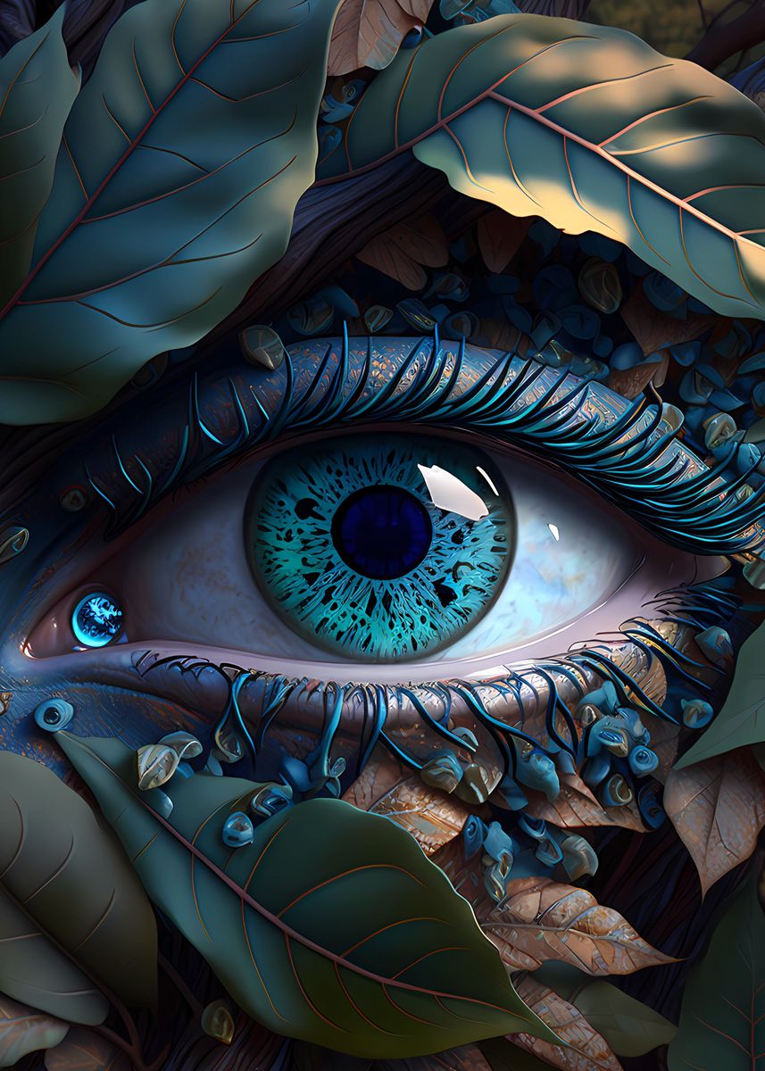 'Eye' Poster, picture, metal print, paint by Oleksandr Kovalov | Displate