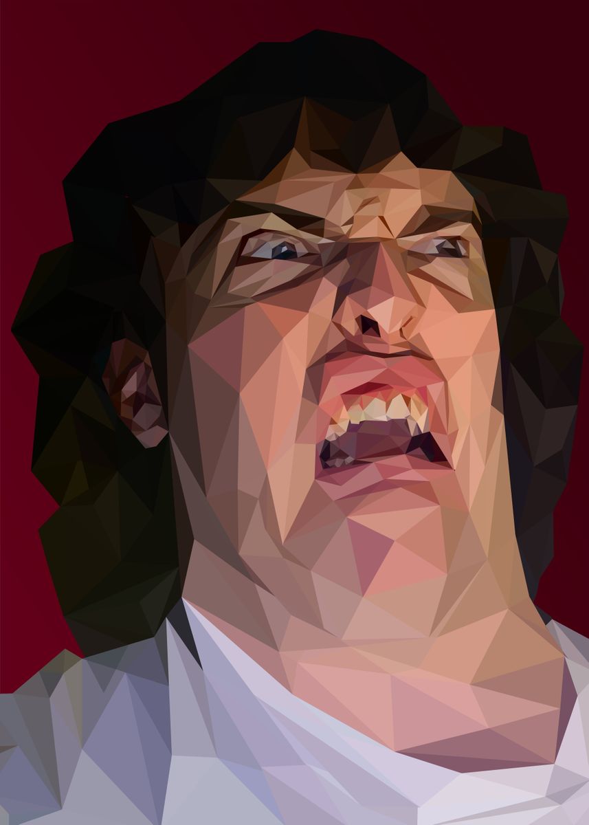 'whats' Poster, picture, metal print, paint by Lowpoly Posters | Displate