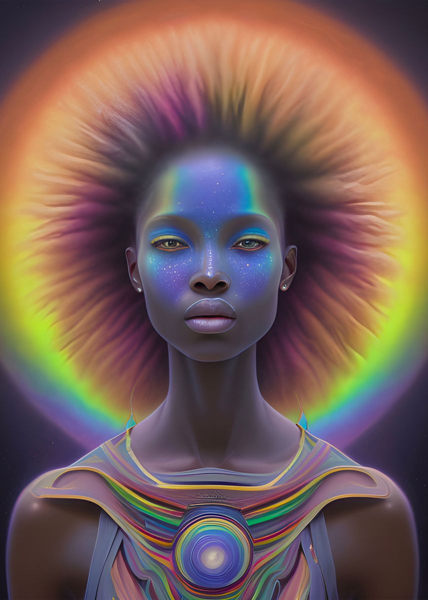 'Divine Feminine Queen' Poster, picture, metal print, paint by 6 Sensei ...