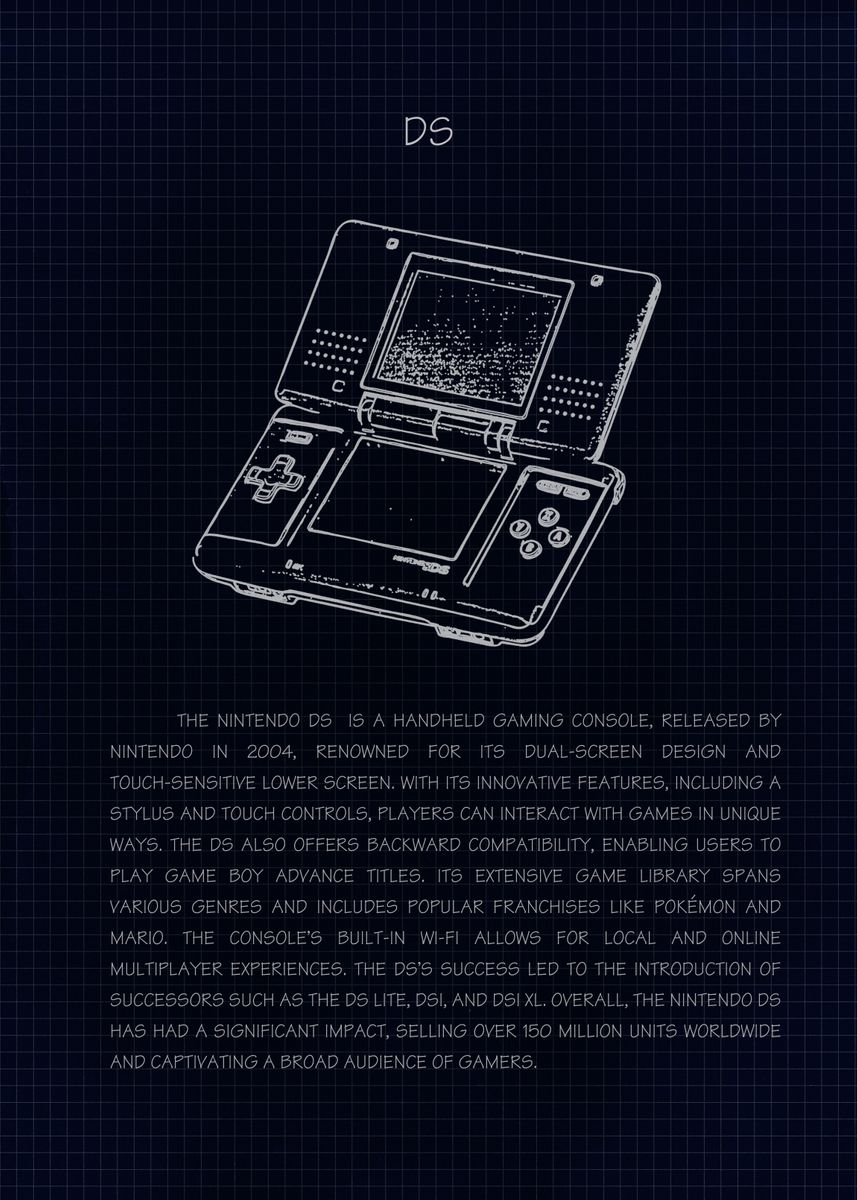 'DS' Poster, picture, metal print, paint by Naui Art | Displate