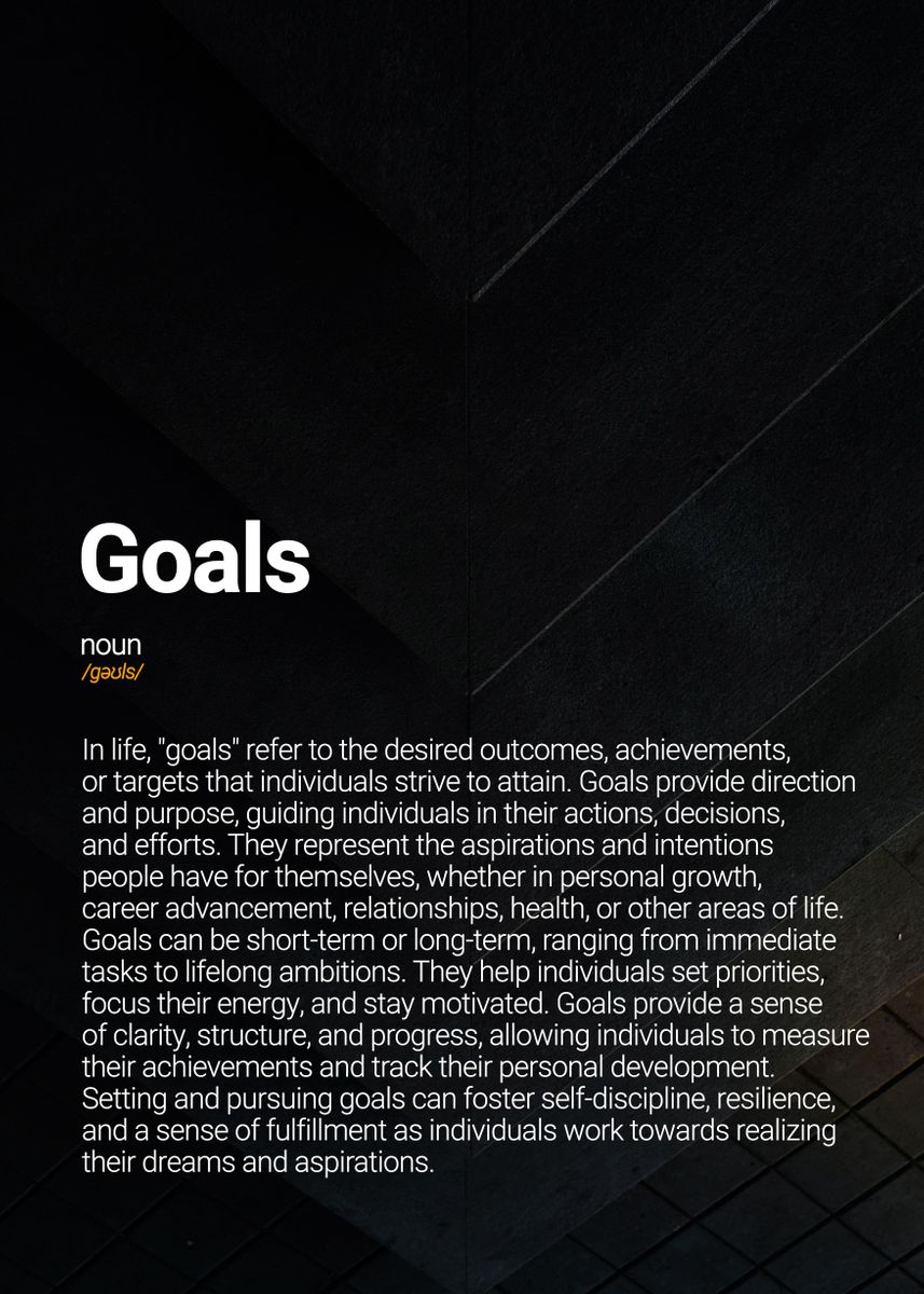 'Goals' Poster, picture, metal print, paint by Mr Penguin | Displate