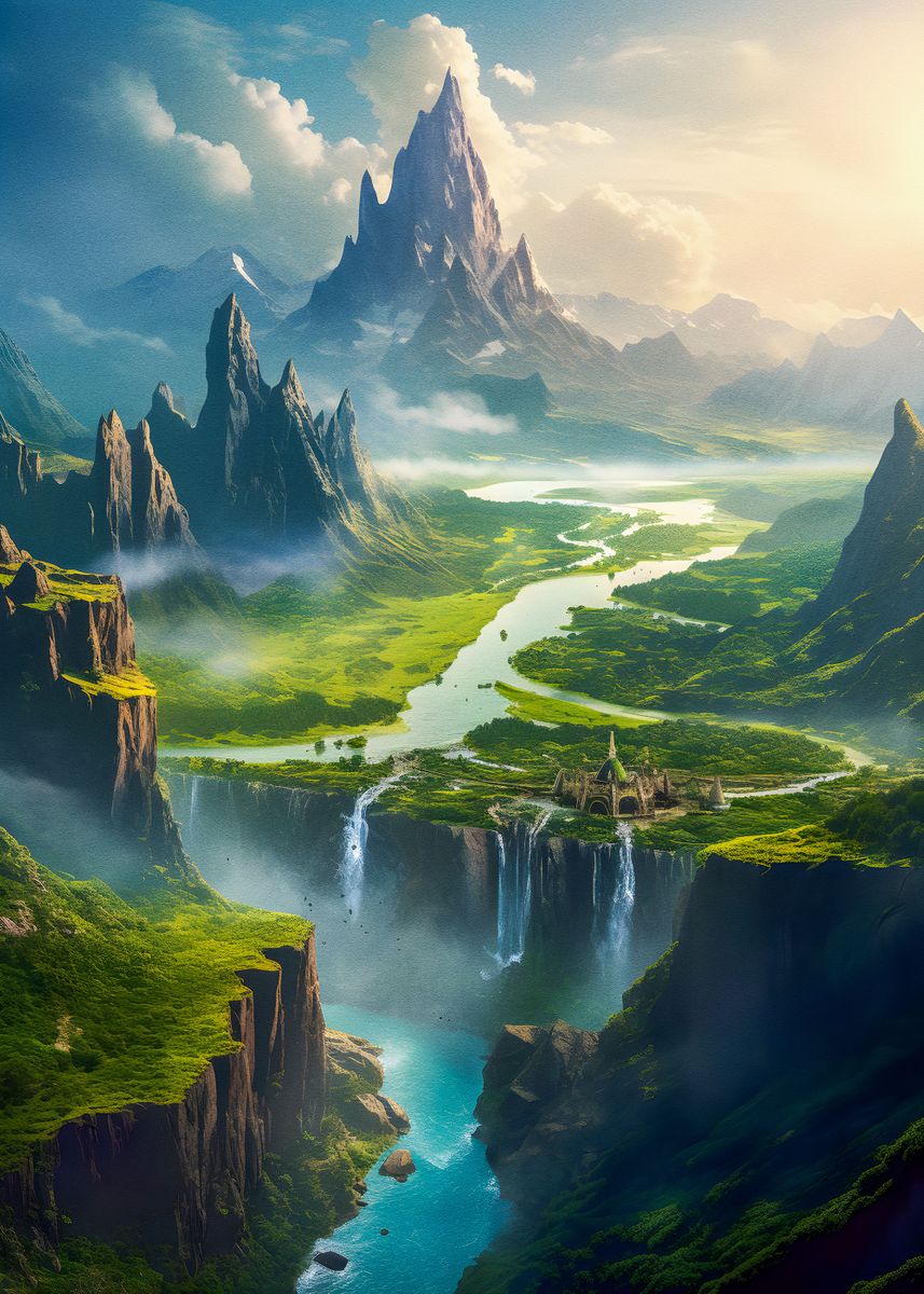 'Fantasy nature' Poster, picture, metal print, paint by Muhammad Irsan ...