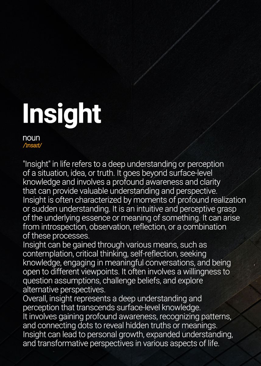 'Insight' Poster, picture, metal print, paint by Mr Penguin | Displate