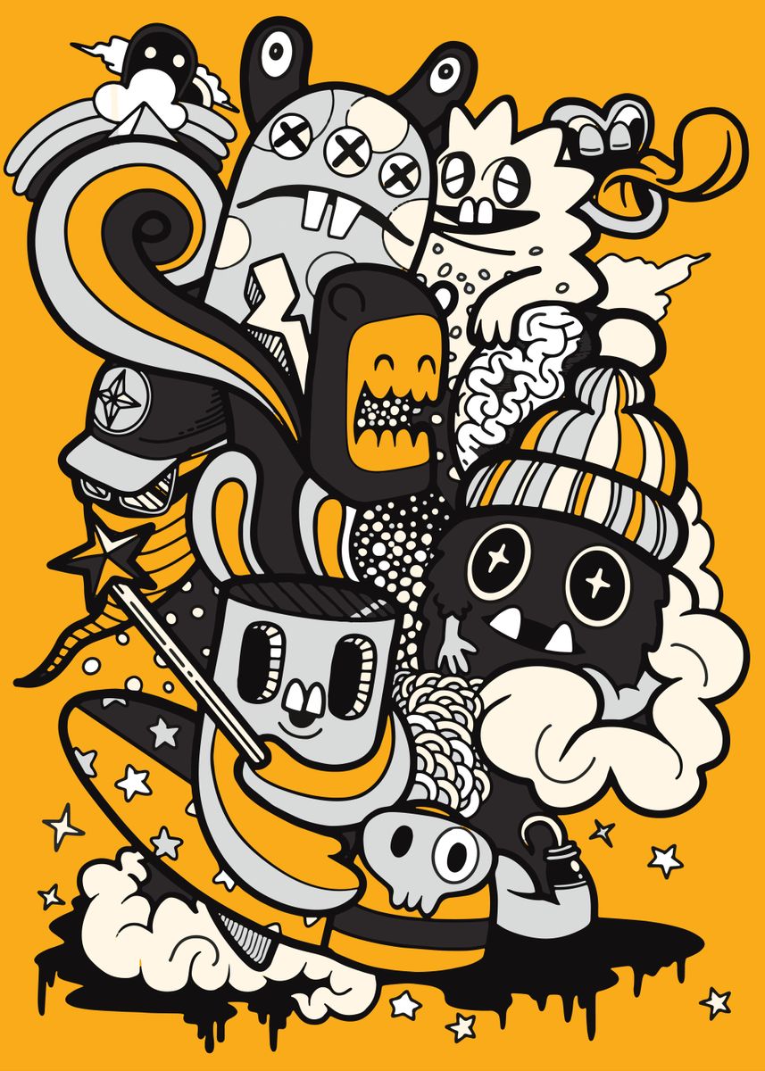 'Grafitti Draw' Poster, picture, metal print, paint by Grafitti Poster ...