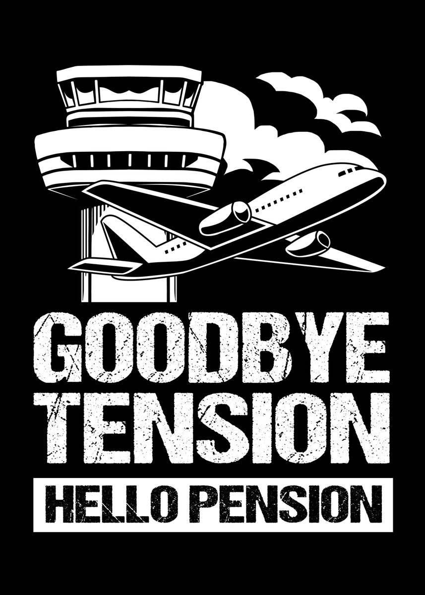 'Retired Goodbye Tension' Poster, picture, metal print, paint by ...