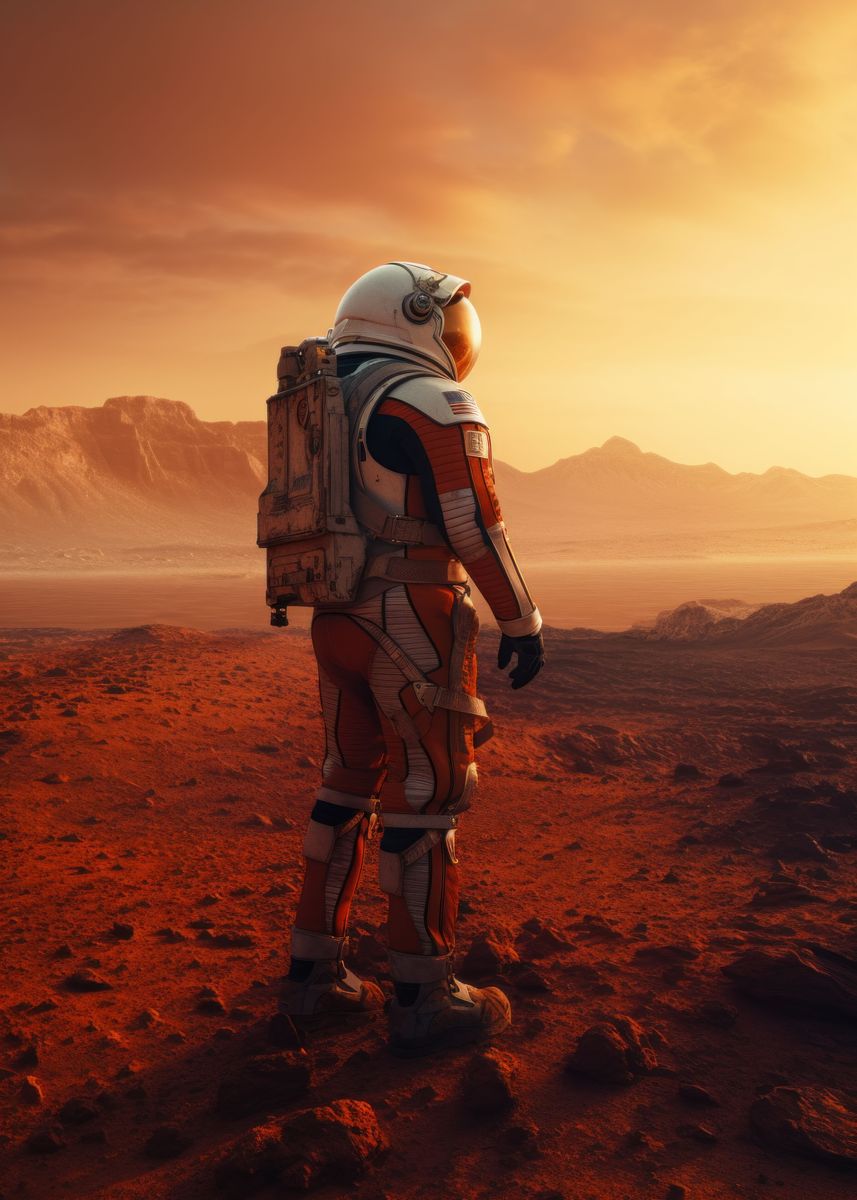 'Exploring Mars' Poster by DM Photography | Displate