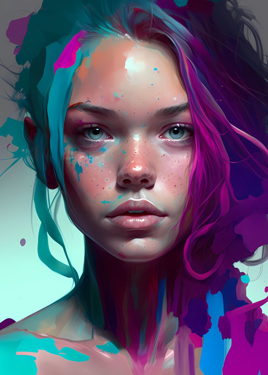 'Sadness' Poster, picture, metal print, paint by Oleksandr Kovalov ...
