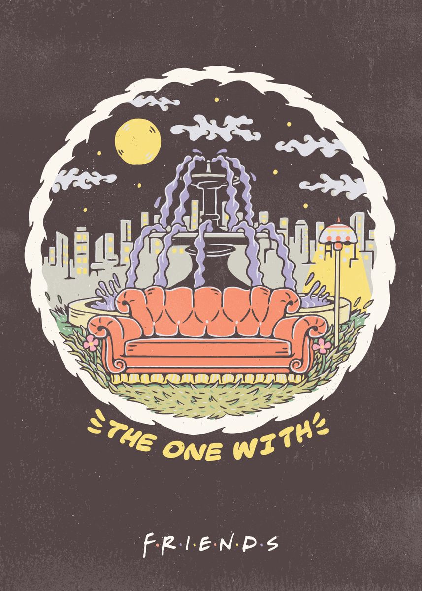 'The One with Friends' Poster, picture, metal print, paint by Friends ...